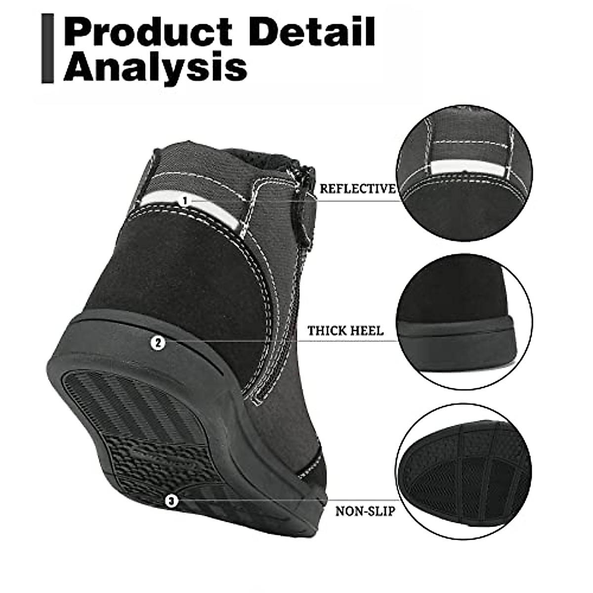 IRON JIA'S Motorcycle Shoes Men Streetbike Casual Accessories Breathable Protective Gear Powersport Anti-Slip Footwear Black 10