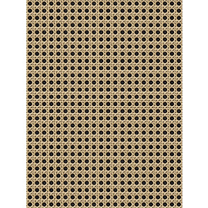 Self Adhesive Rattan Look Shelf Liner Contact Paper for Kitchen Cabinets Dresser Drawer Cupboard Table Furniture Walls Decal 17.7X117 Inches