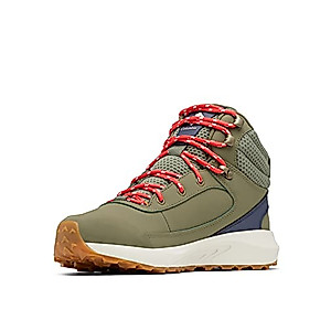 Columbia Women's Trailstorm Peak Mid Hiking Shoe, Stone Green/Nocturnal, 9.5