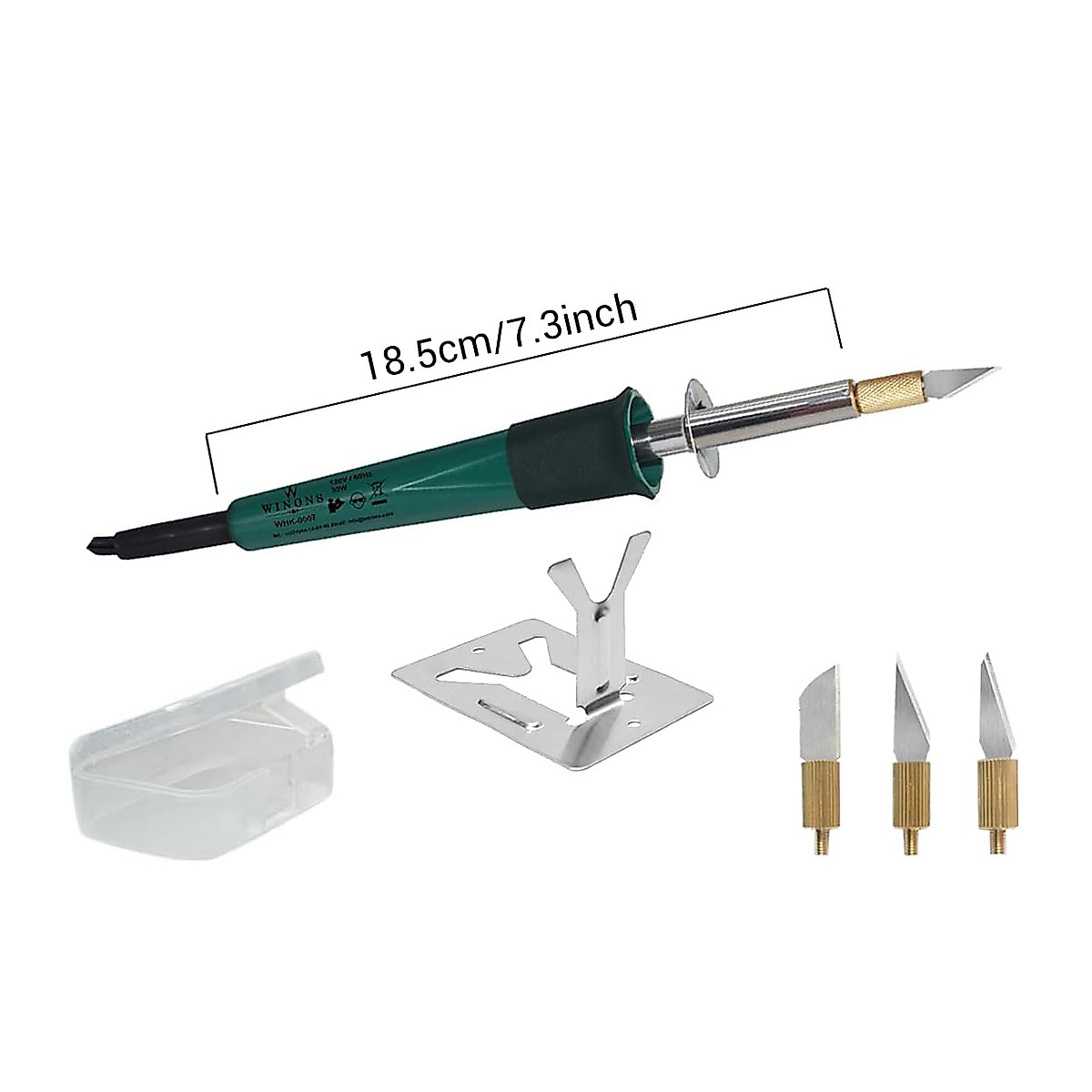 WINONS Plastic Cutter Tool with Upgraded Tips, WHK0007 Multipurpose Stencil Cutter, Easy Use Stencil Cutter for Fun Crafting, Styrofoam and Foam Cutter (Kit of 5)