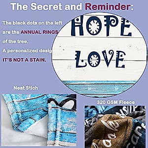 AUIVTY Christian Blanket Gifts for Women, Inspirational Religious Scripture Birthday for Women Men Friends Mother Father, Bible Verse Prayers - 50x60 Inch