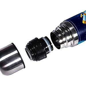 sdfsdfsd 17 oz Vacuum Insulated Stainless Steel Water Bottle Sports Coffee Travel Mug Flask Genuine Leather Wrapped BPA Free, Space Exploration Illustration