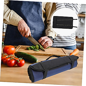 OKUMEYR 1pc Roll 22 Bag Chef Roll Bag Cutlery Holder Backpack Holder Backpack Suitcase Roller Bag Chef Carrying Case 22 Slots Holder Storage Bag Portable Roll Box Toolbox
