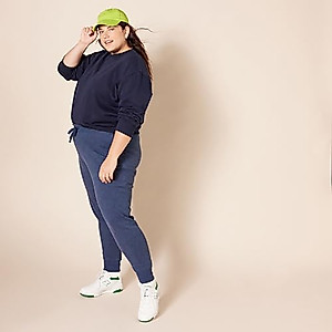 Amazon Essentials Women's Fleece Jogger Sweatpant (Available in Plus Size), Charcoal Heather, 5X