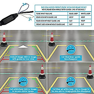 AutoeyeLicense Plate Frame Backup Camera,IP69K Waterproof 170degreeViewing Angle with 8IR Lights Car Rear View Camera,Backup Camera Vehicle Universal Reversing Assist Security