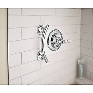 Delta Faucet DF705PC Wall Mounted 9" Curved Bathroom Safety Assist Bar in Polished Chrome