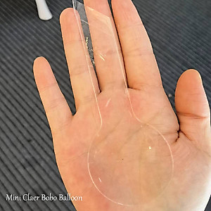 Small Clear Balloons 5 Inch Round Mini Bobo Balloons Latex-Free Clear Bubble Balloons for Outdoor Party Birthday Decorations (50pcs)
