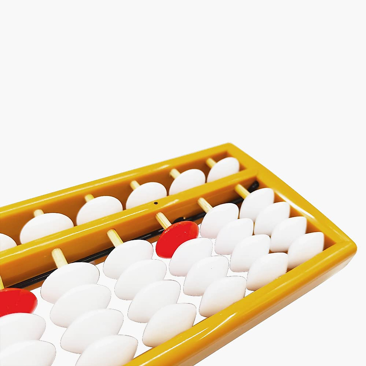 DMHMXZ Abacus，Soroban, Abacus for Adults, Professional 13 Column Abacus for Math with Reset Button，Digits and Educational Learning Tool （9.8 inch）