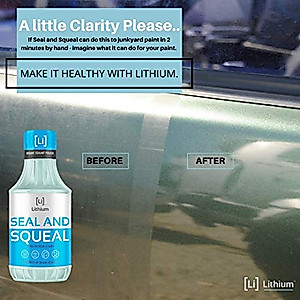 Lithium Seal and Squeal Paint Sealant/Polish - Incredible Shine and Lasting Protection - Curable Amino Functional Polymers Fused with Si02 Ceramic Nano Technology -Lasts for up to 12 Months (16 oz)
