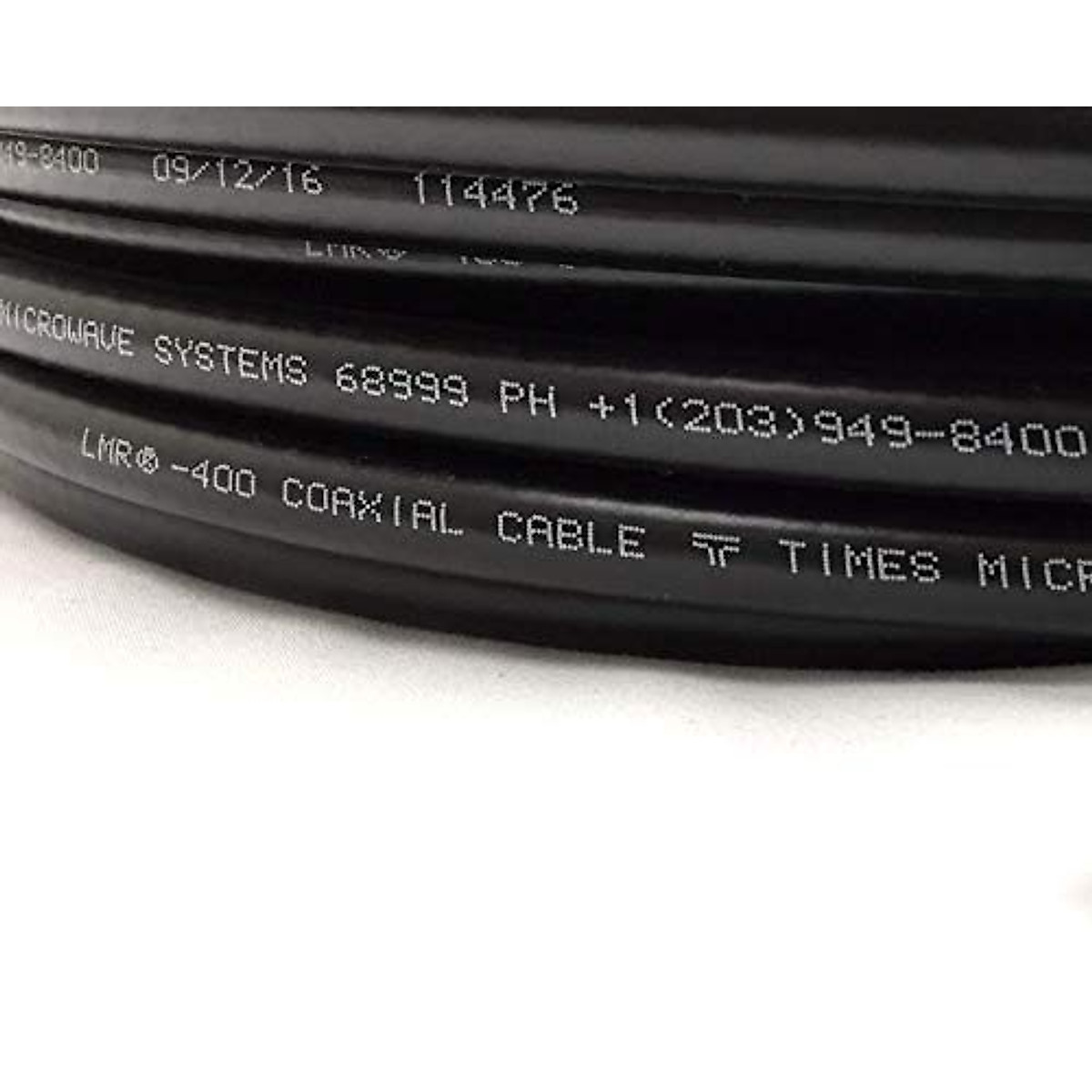 Custom Cable Connection 10 Foot BNC Male to BNC Male LMR400 Times Microwave 50 Ohm Coax Low Loss Antenna Cable for Ham Radio, WLAN, CB Radio and WiFi Antenna Feeders