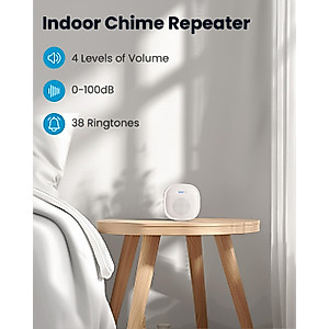 ieGeek Doorbell Camera Wireless No Subscription - Wireless Video Doorbell with Chime, Doorbell with Camera 1080P FHD, Voice Changer, 2-Way Audio, PIR Motion Detection, 2.4Ghz WiFi, Works with Alexa