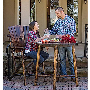 Leigh Country Bar Arm Chair with Star