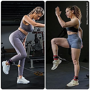 DMoose Ankle Strap for Cable Machine Attachments - Gym Ankle Cuff for Kickbacks, Glute Workouts, Leg Extensions, Curls, Booty Hip Abductors Exercise for Men Women