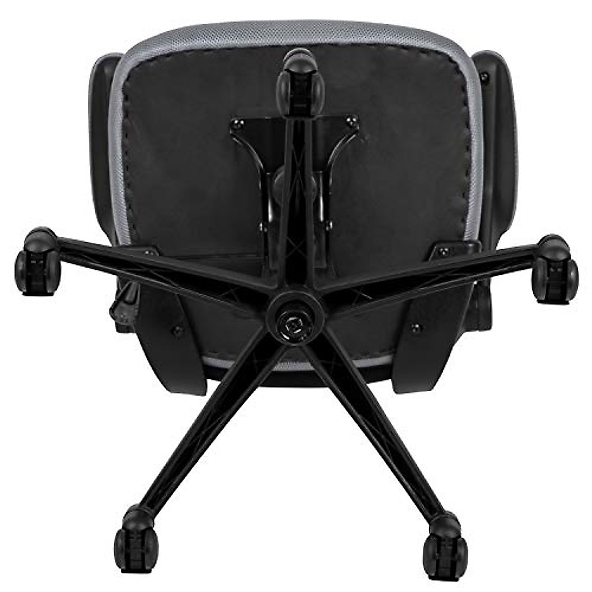 Flash Furniture Kelista Mid-Back Dark Gray Mesh Swivel Ergonomic Task Office Chair with Flip-Up Arms