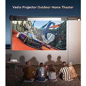 Native 1080P Projector with 5G WiFi and Bluetooth, USSUNNY 9800L HD Movie Projector Outdoor Home Theater Led Video Portable 300'' Display Projector for Phone Wireless Connection