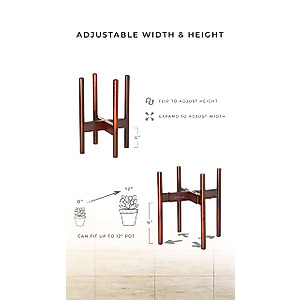 RAINBLELAND Plant Stand, Excluding Planter Stand Pot, Mid Century modern Plant Stands for Indoor Plants, Indoor Plant Stand fits 8 9 10 11 12 Inches Plant Pots, Plant Holder Stand, Bamboo Stand