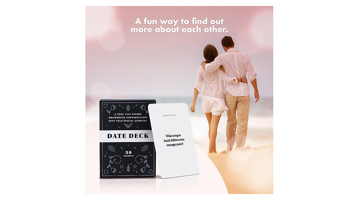 BestSelf Co. Date Deck - Fun Couples Card Game for Romantic Conversations
