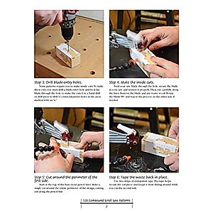 128 Compound Scroll Saw Patterns: Original "2-in-1" Designs for 3D Animals and People (Fox Chapel Publishing) Create 2 Different Images in 1 Piece: Front & Back Show 1 Image; Left & Right Show Another