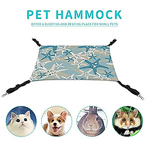 Starfish Pet Hammock Comfortable Adjustable Hanging Bed for Small Animals Dogs Cats Hamster