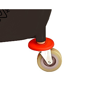 Alpine Industries Commercial Mop Bucket with Side Press Wringer - Mop Bucket with Wheels - Perfect for School, Offices, Resturants, Restrooms - 36 Qt - Brown