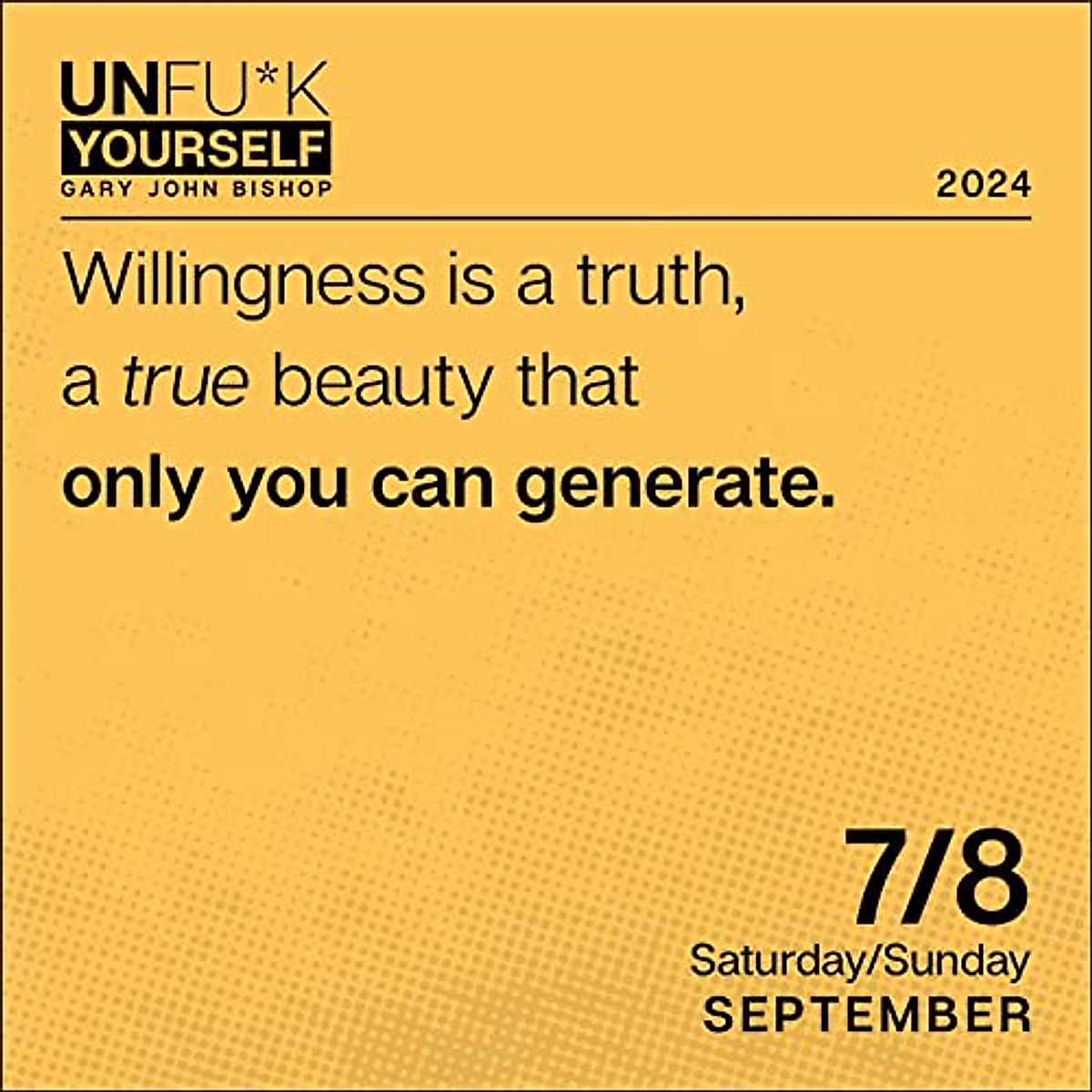 Unfu*k Yourself 2024 Day-to-Day Calendar: Get Out of Your Head and Into Your Life