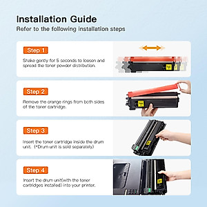 E-Z Ink (TM) Compatible Toner Cartridge Replacement for Brother TN210 TN-210 to use with HL-3040CN HL-3070CW HL-3075CW DCP-9010CN MFC-9010CN MFC-9320CW (2 Black, 1 Cyan, 1 Magenta, 1 Yellow) 5 Pack