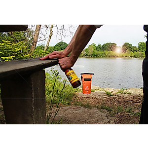 Enthusiast Gear Roll Top Insulated Backpack Cooler Dry Bag – Leak Proof, Collapsible, Waterproof with Padded Shoulder Strap - Perfect for Kayaking Fishing Beach Hiking - Orange, Grey, Blue