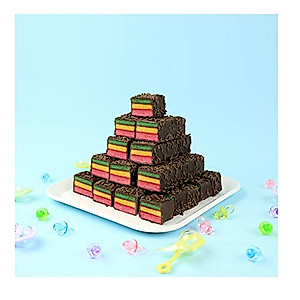 The Original Cakebites by Cookies United, Grab-and-Go Bite-Sized Snack, Italian Rainbow, 12 Pack of 3 Cookies