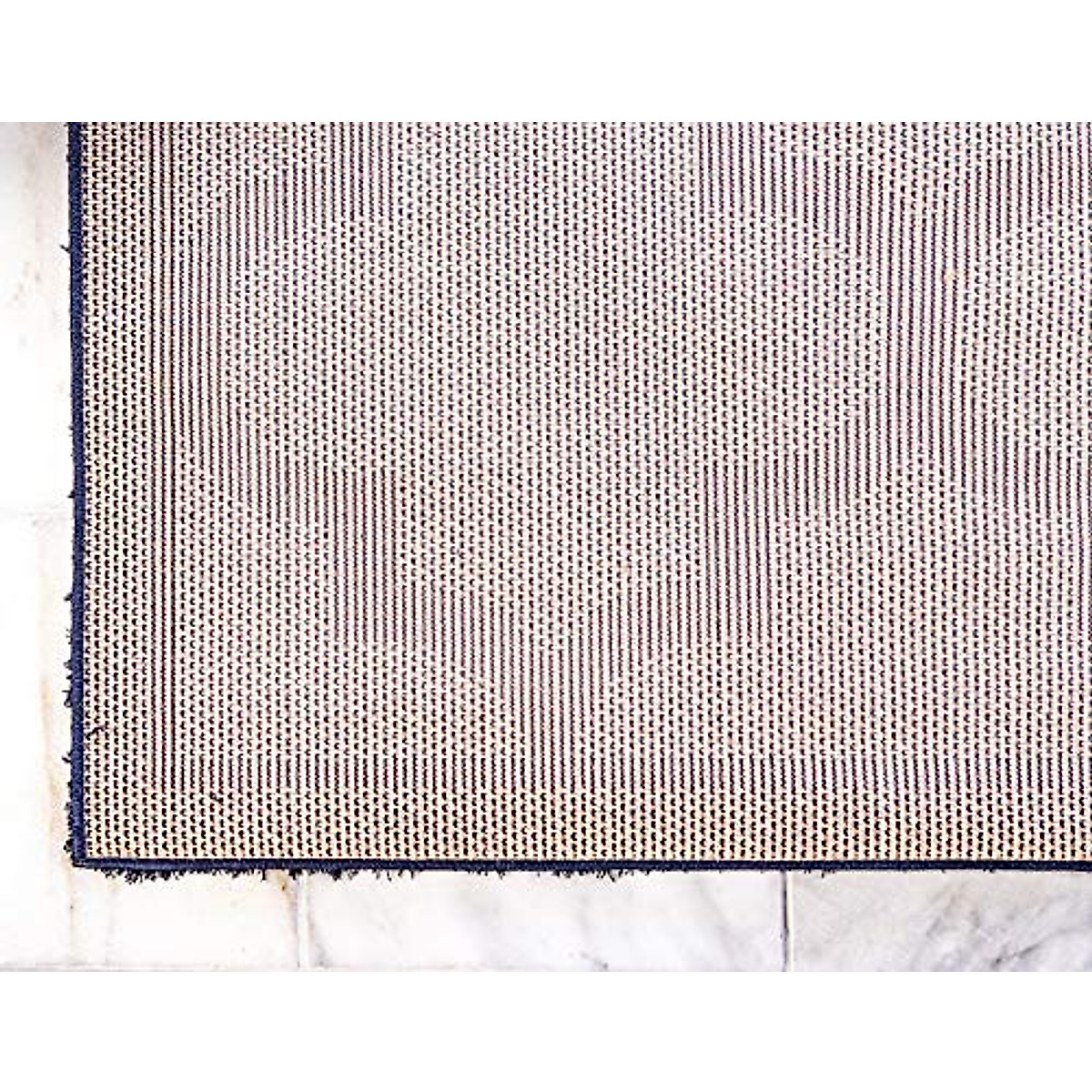 Unique Loom Trellis Shag Collection Plush Geometric Modern Moroccan Lattice Navy Blue Runner Rug (2' 7 x 10' 0)