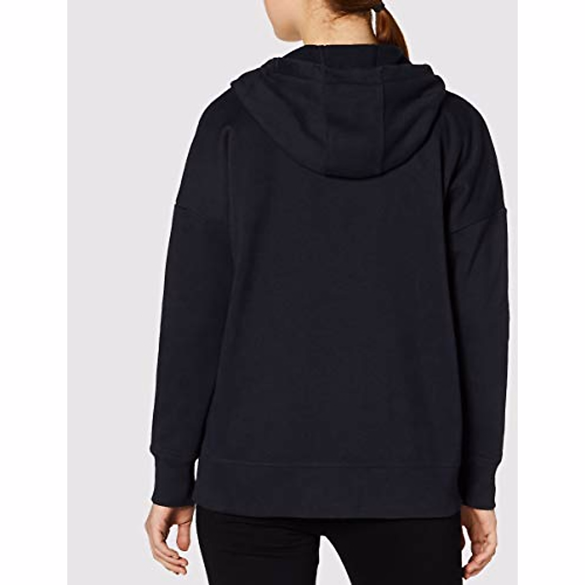 Under Armour Women's Rival Fleece Full Zip Hoodie , Black (001)/White , XX-Large