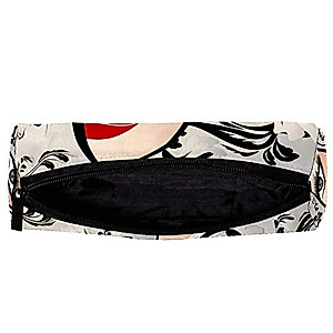 Floral Woman Pencil Bag Pen Case Stationary Case Pencil Pouch Desk Organizer Makeup Cosmetic Bag for School Office