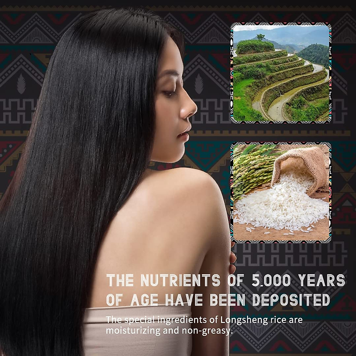 gowwim Rice Water Shampoo and Conditioner for Hair Growth - 2 in 1 Longsheng Shampoo Bar for Hair Loss, Dry/Damaged Hair, pH Balanced, Safe Pure Natural, 100g/3.5oz