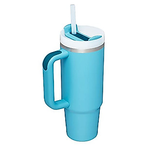 Stanley Quencher H2.0 FlowState Stainless Steel Vacuum Insulated Tumbler with Lid and Straw for Water, Iced Tea or Coffee, Smoothie and More, Pool, 30 oz