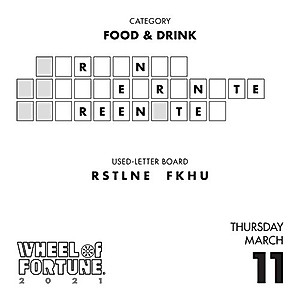 Wheel of Fortune 2021 Day-to-Day Calendar