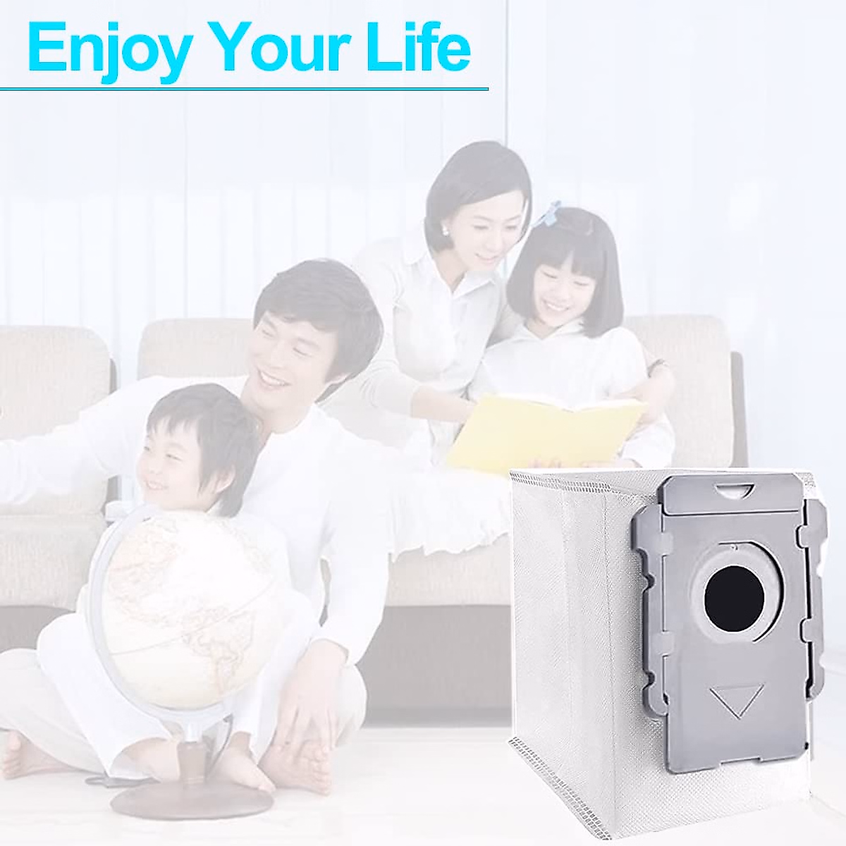 12 Packs Vacuum Bags for iRobot Roomba i3, i3+, i4, i4+, i6, i6+ i7, i7+, i7Plus, i8, i8+, j7, j7+, s9, s9+, s9Plus, i and s Series Clean Base Automatic Dirt Disposal Bags