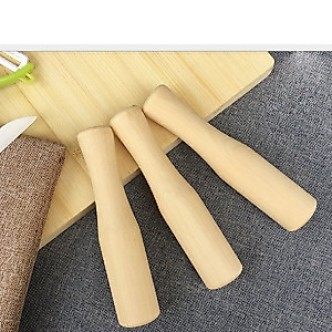 BESTONZON Wooden Muddler Cocktail Muddler Unvarnished Food Grinding Rod for Professional Bartender and Home Use, Mix and Smash Cocktail Ingredients - 14 x 3 x 3cm