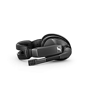 Sennheiser GSP 370 Over-Ear Wireless Gaming Headset, Low-Latency Bluetooth,Noise-Cancelling Mic, Flip-to-Mute, Audio Presets - PC, Mac, Windows, and PS4 Compatible - Black