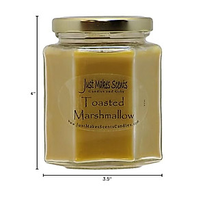 Toasted Marshmallow Scented Blended Soy Candle by Just Makes Scents