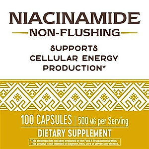 Nature's Way Niacinamide 500mg, Pack of 3
