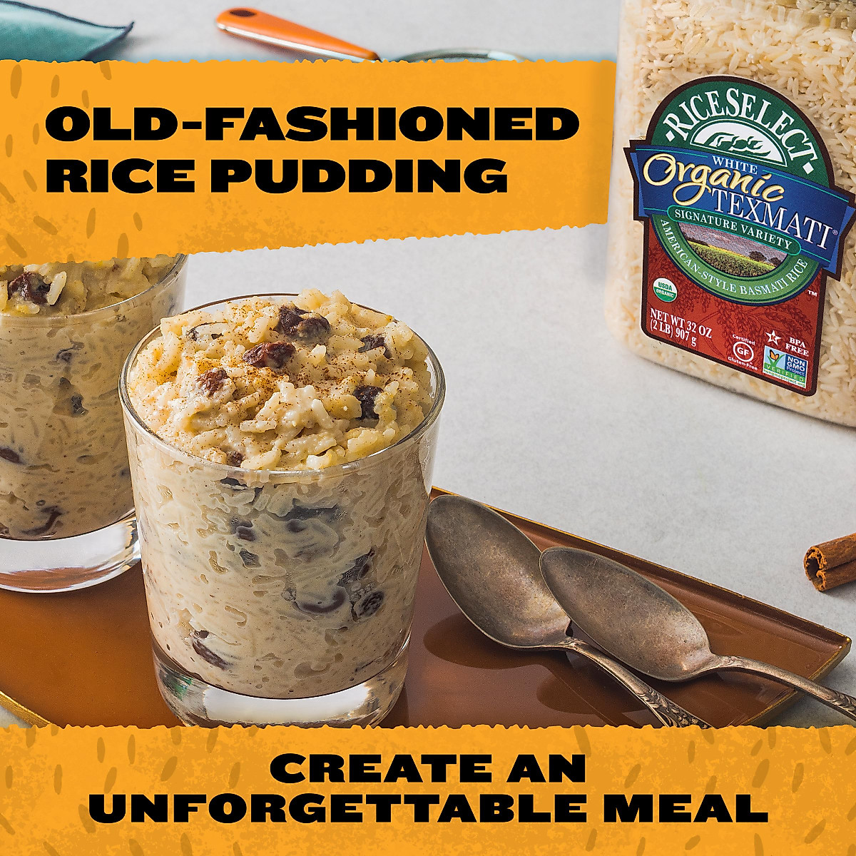 RiceSelect Organic Texmati White Rice, 32 Ounce (1 Count)