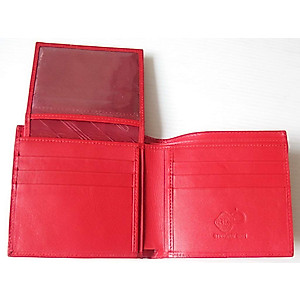 Julie Genuine Real Stingray Skin Leather Eye Man Bifold Shiny Red Wallet