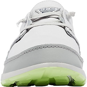 Columbia Men's PFG Bahama Vent Relaxed Boat Shoe, Grey Ice/Jade Lime, 11