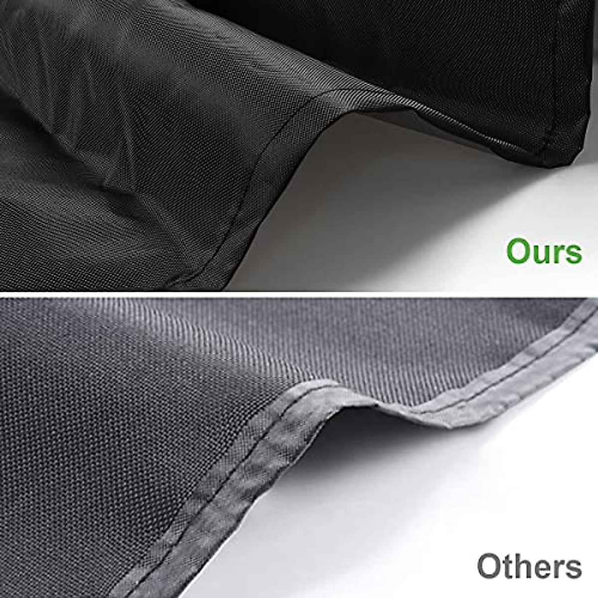 BBQ Grill Cover, 22 Inch Charcoal Kettle Grill Cover, Heavy Duty Waterproof & Dustproof Oxford Fabric Round Barbecue Grill Cover with Handle & Hook&Loop, for Weber, Char-Broil and More Grills