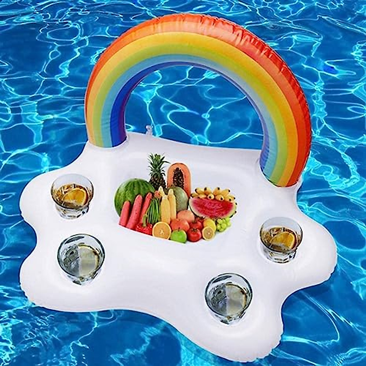 Ice Bucket Summer Inflatable Ice Bucket Drink Holder Floating Pools Water Ice Bucket for Beer Drink Table Cup Holder Ice Bar Cooler Party