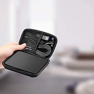 Cases for Earbuds,Aneuzs Earphone Carry Cases 5 Pack Headphone Storage Bag with Zipper and Carabiner for Smartphone Earphone USB Cable,SD Cards,Small Round Pocket & Square Little Travel Cases