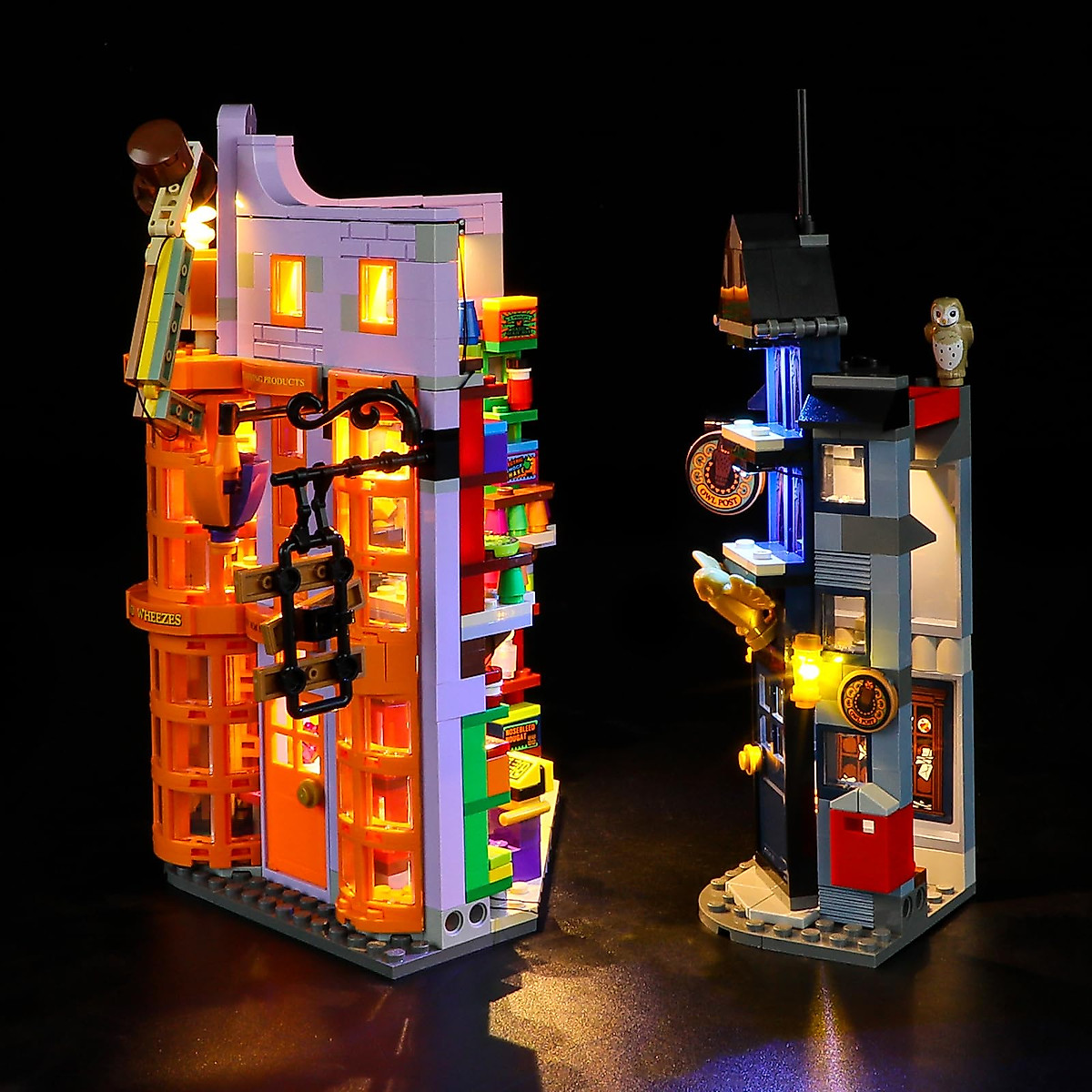 YEABRICKS LED Light for Lego-76422 Harry Potter Diagon Alley: Weasleys' Wizard Wheezes Building Blocks Model (Lego Set NOT Included)