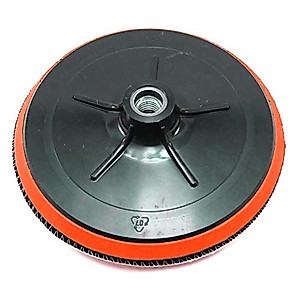 Elitexion 7 inches Backing Plate for Polishing Buffering Soft Wool with Hook and Loop Pad - 5/8 inch TPI Spindle