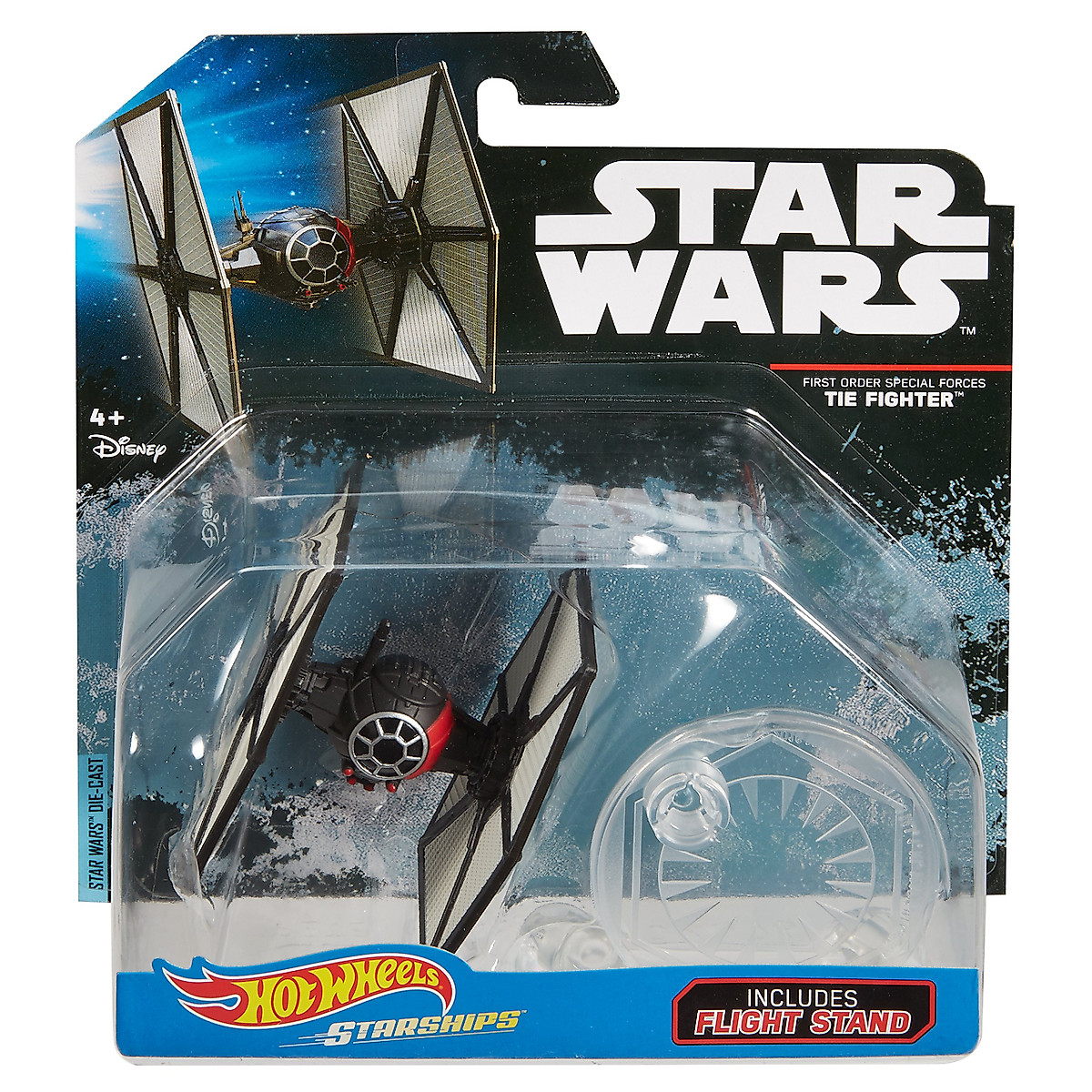 Hot Wheels Star Wars Rogue One Starship Vehicle, First Order Special Forces TIE Fighter
