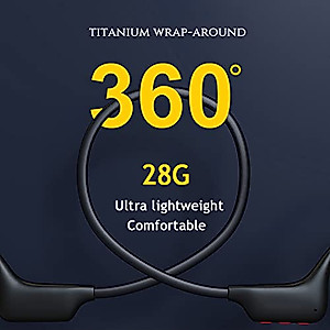 Waterproof Bone Conduction Bluetooth Headphones Ultralight Swimming Headphones IP68 Waterproof Bluetooth 5.3 Open Ear Wireless Sports Headset with MP3 Play 16G Memory for Running Swimming (Black&Red)