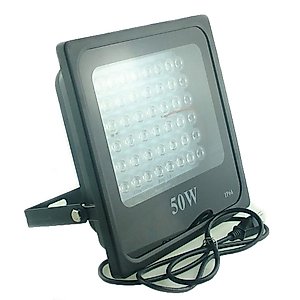 QUANS 50W Ultra Violet UV LED Light for Curing Glue Blacklight Fishing Aquarium Glow in The Dark Special Effects, 110V US Plug (50 Watt)